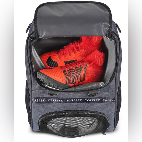 Bags | Nwt Backpack With Ball Compartment Large Capacity Sports ...